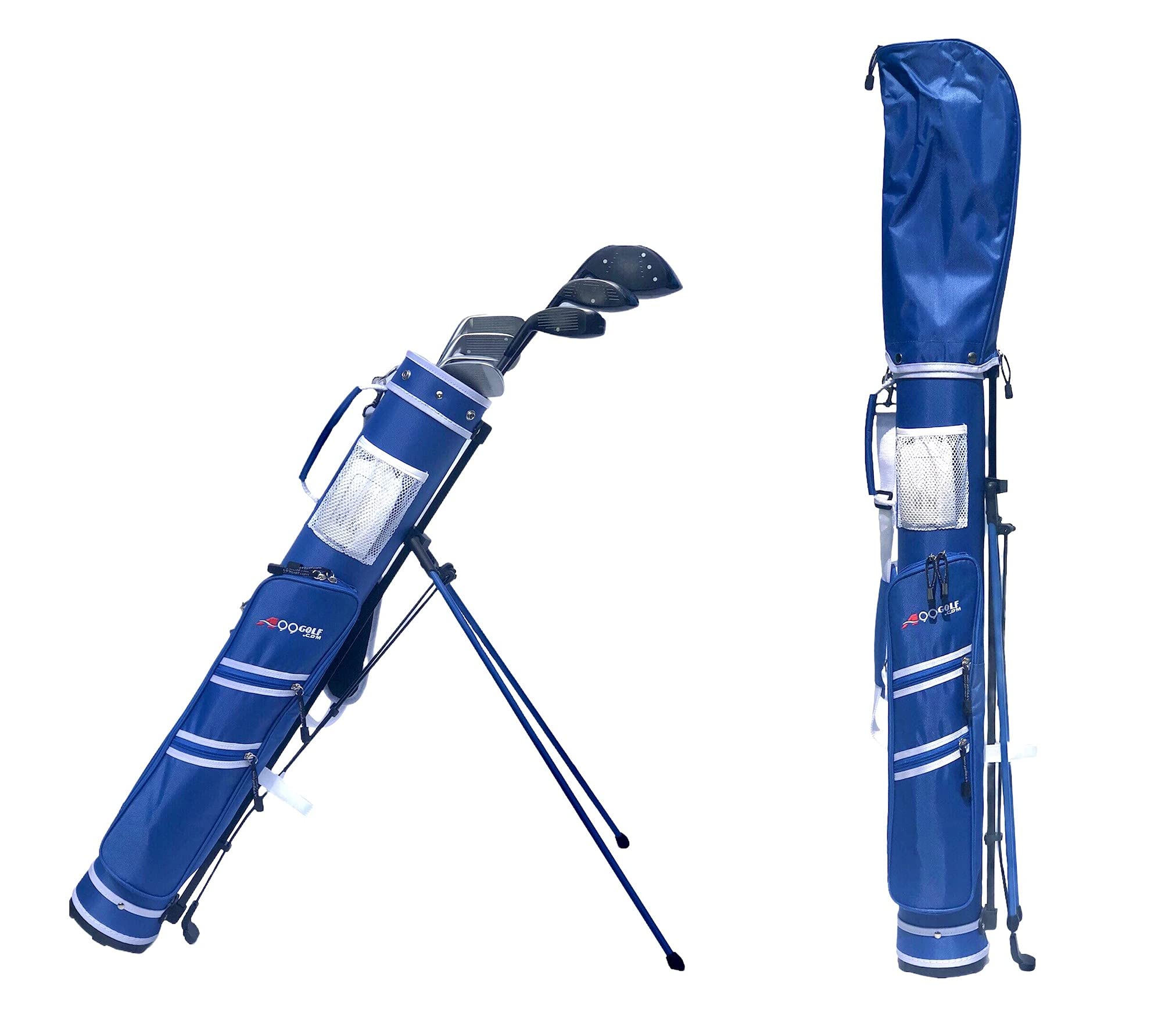 C9 A99 Golf Men's & Women's Practice Sunday Bag Range Pencil Carry Bag with Stand and Strap Golf Travel Bag Removable Top Black Great Gift for Golfer!
