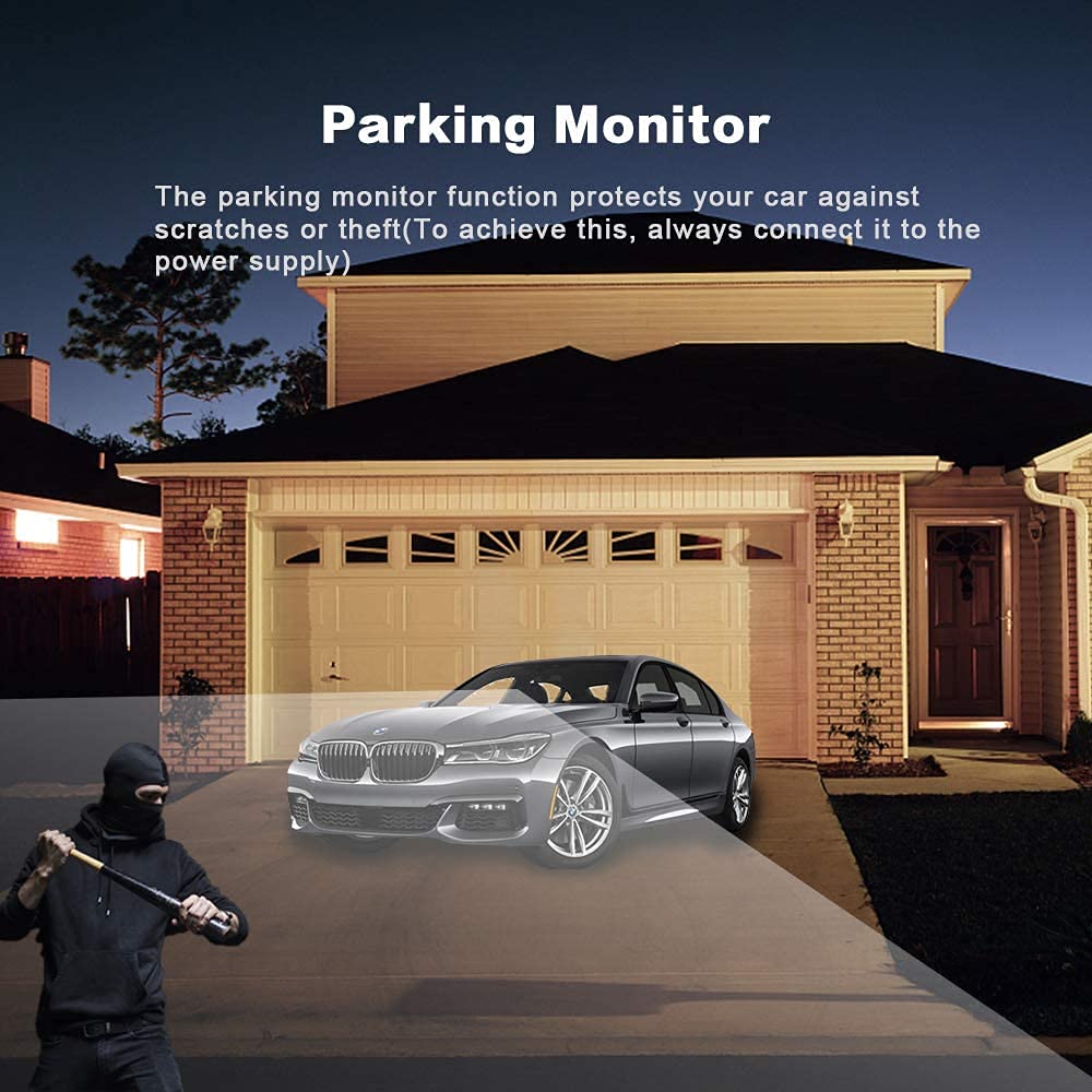 Dash Cam for Car Front Rear Dual Car Camera 4" IPS 1080 Driving Recorder 170°Wide Angle with Backup Camera,G-Sensor, WDR Loop Recording,DVR Parking Monitor,Night Vision,Motion Detection[2022 New]