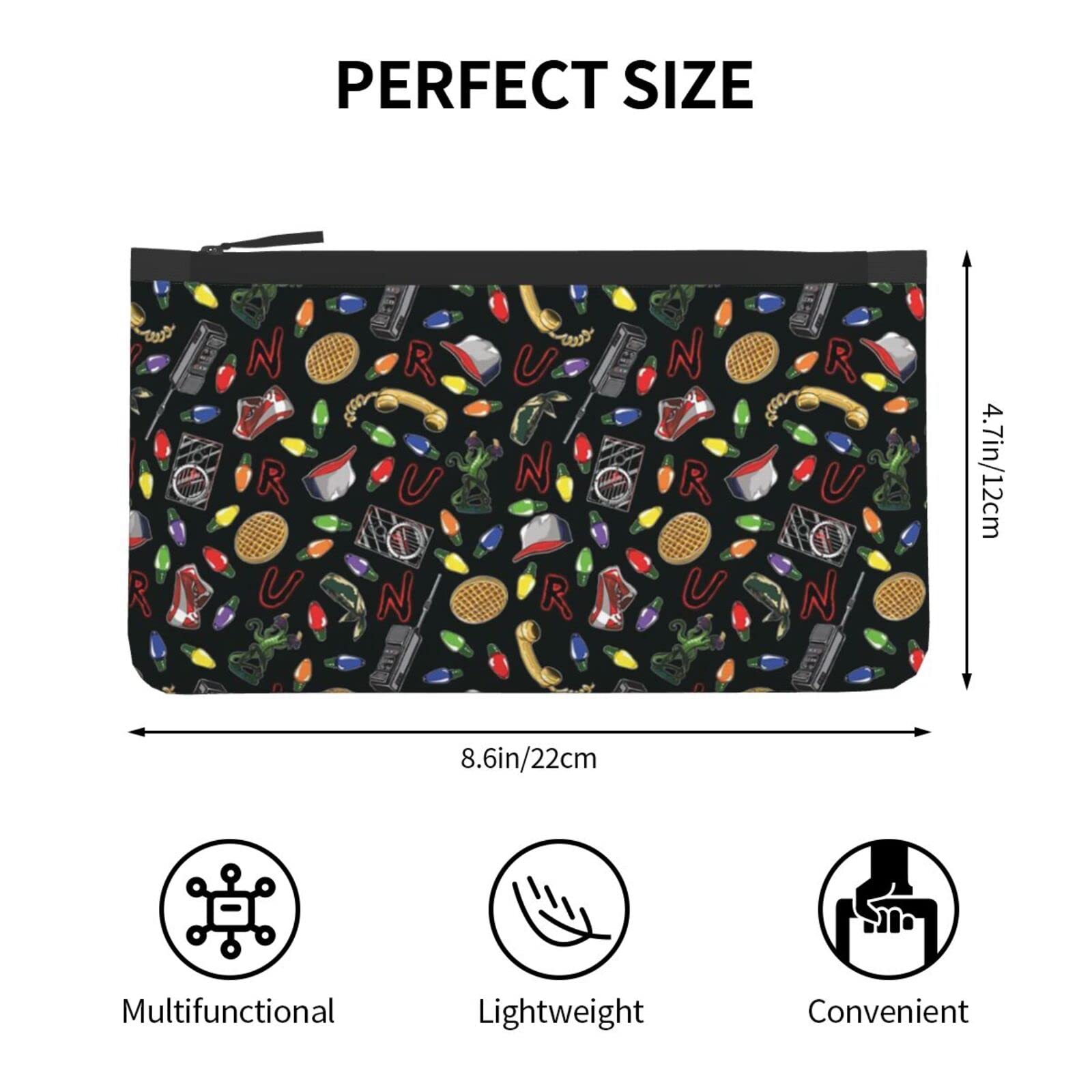 MOLTO BELLA small Cosmetic Toiletry Organizer Makeup Bag For Women Men Travel Bag (Stranger School Things)