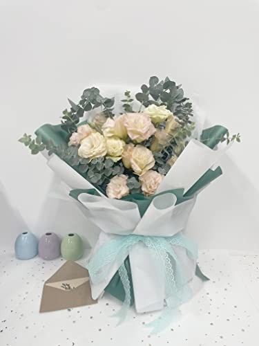 LWFyyds Waterproof Floral Wrapping Paper Flower Bouquet Gift Wrap Korean Florist Supplies - Gouache