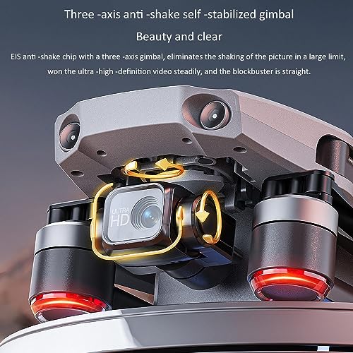 RKSTD WiFi FPV RC Drone For Beginners, Drone With Dual HD Cameras - GPS Foldable RC Quadcopter, Brushless Motors, Suitable For Adults And Kids, Track Flight, Auto Hover