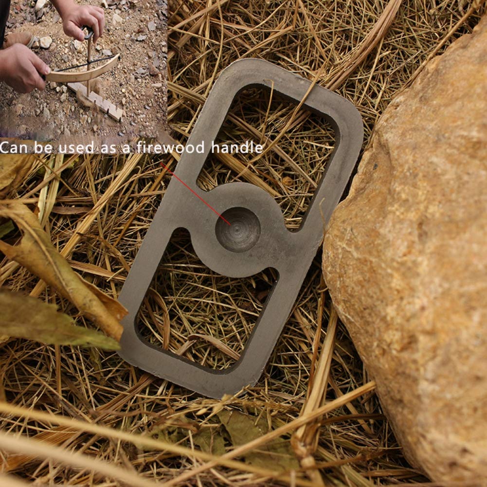 Useful Emergency Fire Starter Metal -Outdoor Camping Hiking Instant Survival Flint -Safety Durable Accessory -Camping Emergency Gear Carbon Steel Fire Striker(Without Stone)