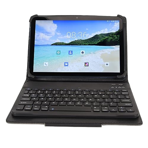 DAUERHAFT 10.1 Inch Tablet 2 Speakers 4G Tablet 100‑240V FHD Display 8 Cores for Travel (US Plug)