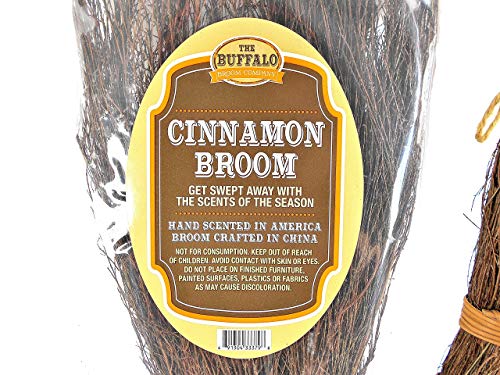 Hand Scented Cinnamon Broom - Traditional Heather Broom - Rustic Décor (36'')