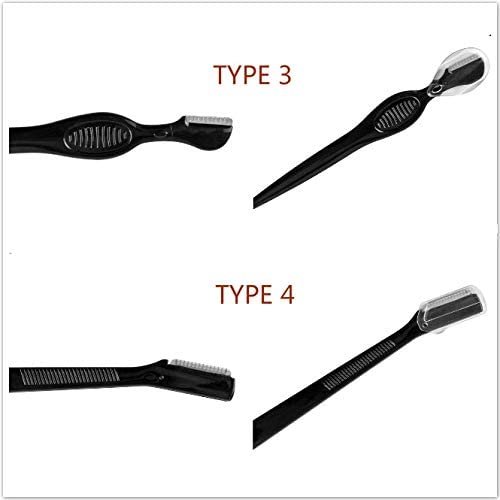 Eyebrow Razor for Women, 5PCS Multipurpose Exfoliating Dermaplaning Tools and Facial Razor with Precision Cover,Safety Beauty Knife for Man and Women