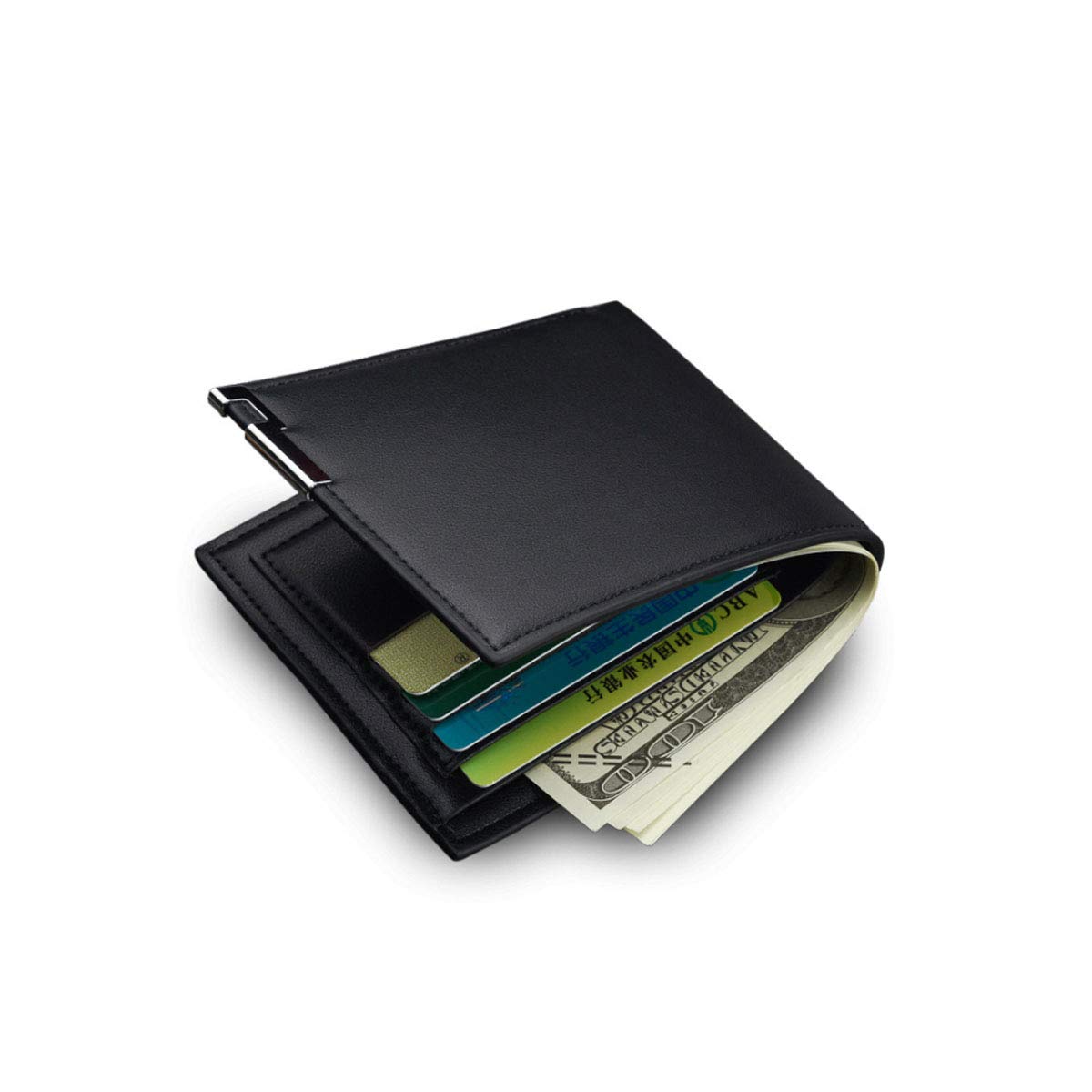 yushert Anime Pu Leather Wallet Money Clip Bifold Card Holder (#4)