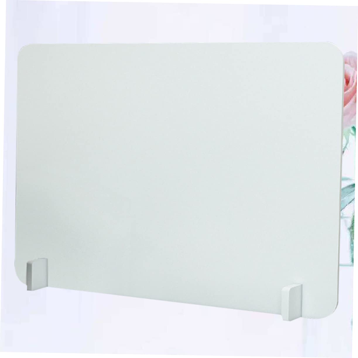 COOPHYA Desk Dividers for Students Privacy Table Desk Shelf Desk Table Divider Panels Desk Separator Panel Acrylic Desk Panels Privacy Desk Divider Splatter Guard Oven White Frosted Office
