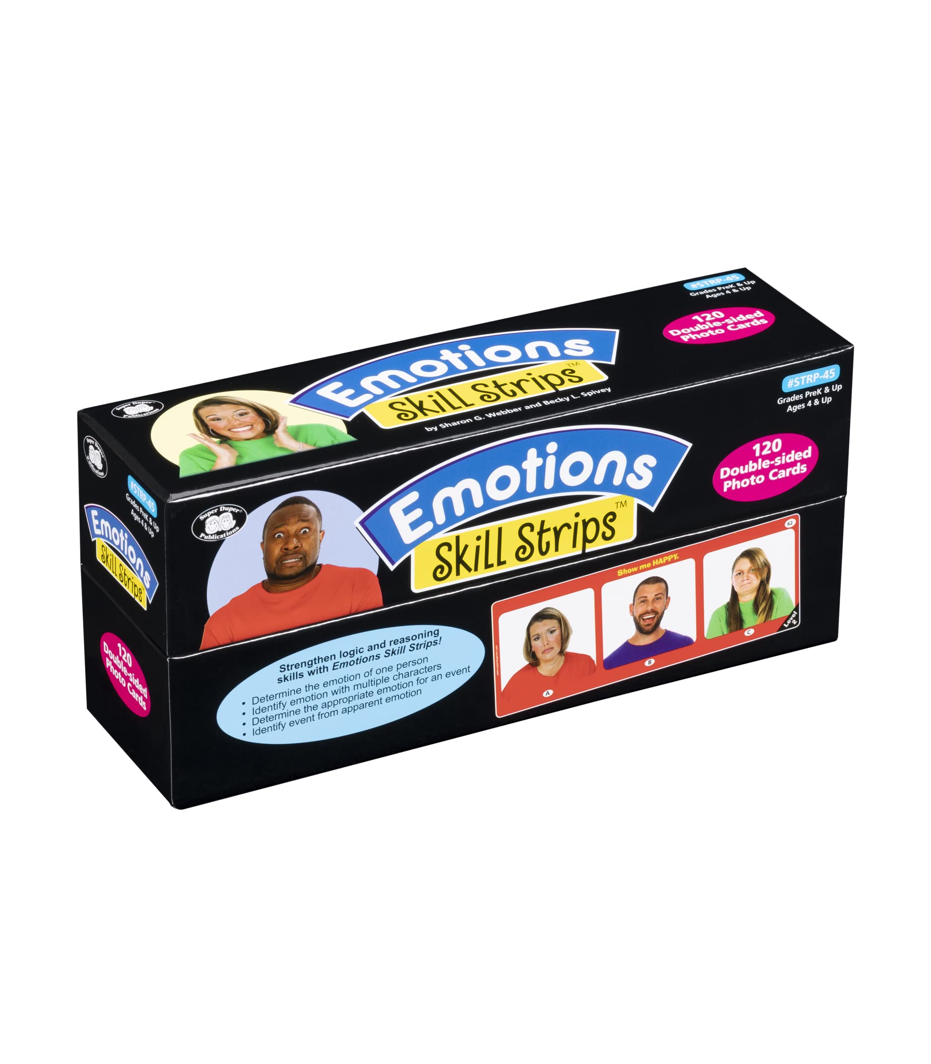 Super Duper Publications | Emotions Skill Strips® Photo Flash Cards | Educational Learning Resource for Children
