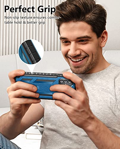 for Motorola Moto-G Power 2022 Case: Moto G Play 2023 Case Military Grade Heavy Duty Rugged Protection Shockproof Shell | Durable Dual-Layer Armor Design Tough Protective Cover Blue
