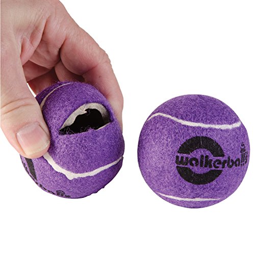 MABIS Pre-Cut Walker Glide Balls, Purple, One Pair