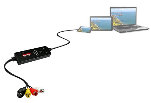 Diamond Multimedia VC500 One Touch VHS to Digital File, DVD Converter with Easy to use Software, Convert, Edit and Save For Win7,8,10,11