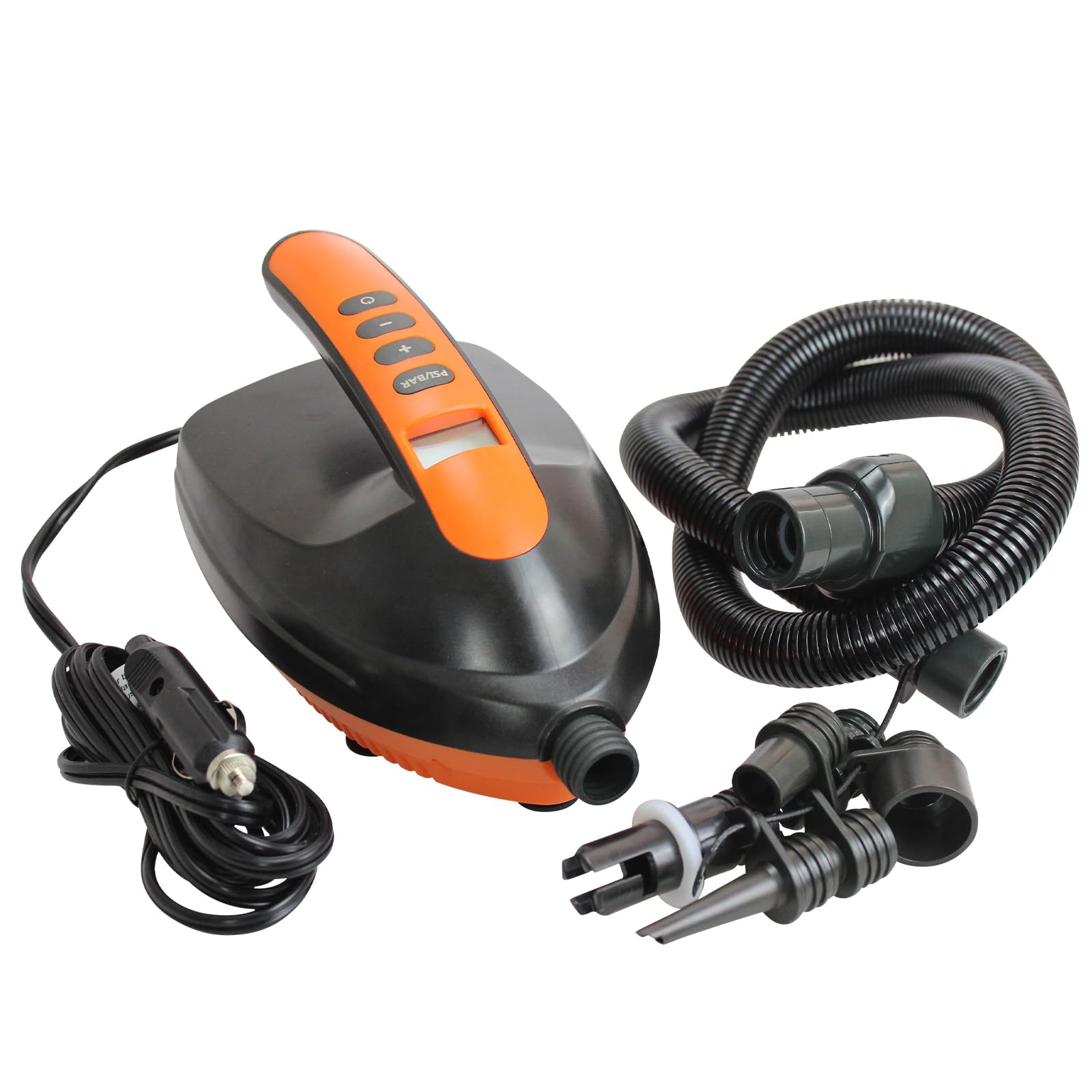 Dearsee SUP Electric Air Pump, 12V Digital LCD Sup Electric Portable Pump for Paddle Board, Inflatable Tent, Boats, Pool