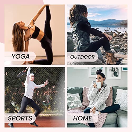Syrinx 7 Pack High Waisted Leggings for Women - Buttery Soft Tummy Control Yoga Pants for Workout Running