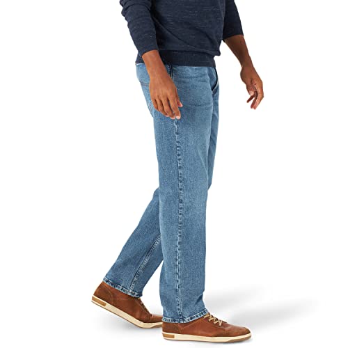 Lee Men's Legendary Relaxed Straight Jean, True Blue, 38W x 30L