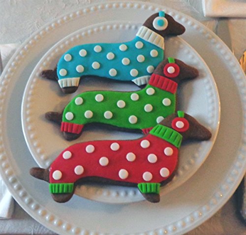 Exclusive Dachshund Dog Cookie Cutter, Real Dachshund Shape 6" Long (Set of 2)