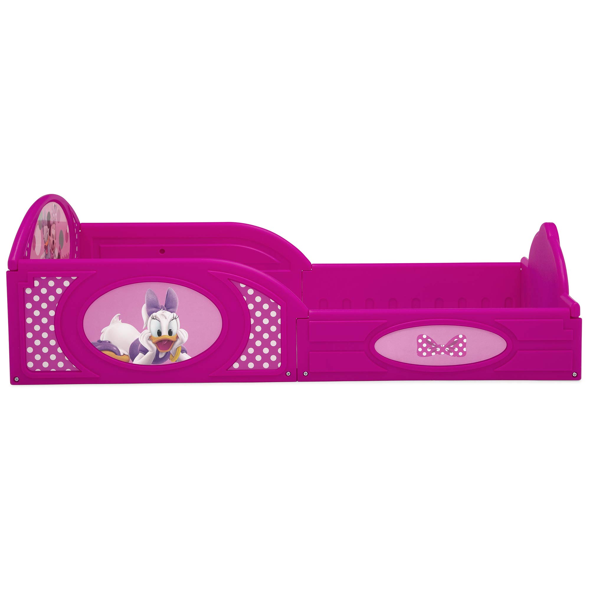 Delta Children Disney Frozen II Plastic Sleep and Play Toddler Bed with Attached Guardrails