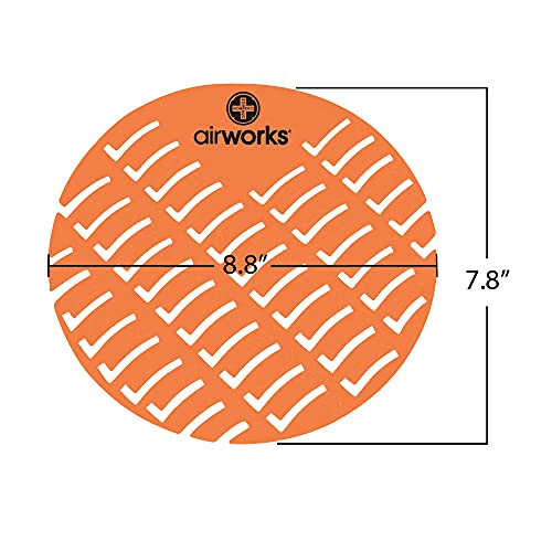 Hospeco - CC-007 Airworks AWUS007-BX Urinal Deodorizer Screen Mango Orange (Box of 10)