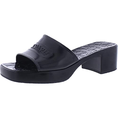 Coach Scarlett Rubber Sandal Black 9 B (M)
