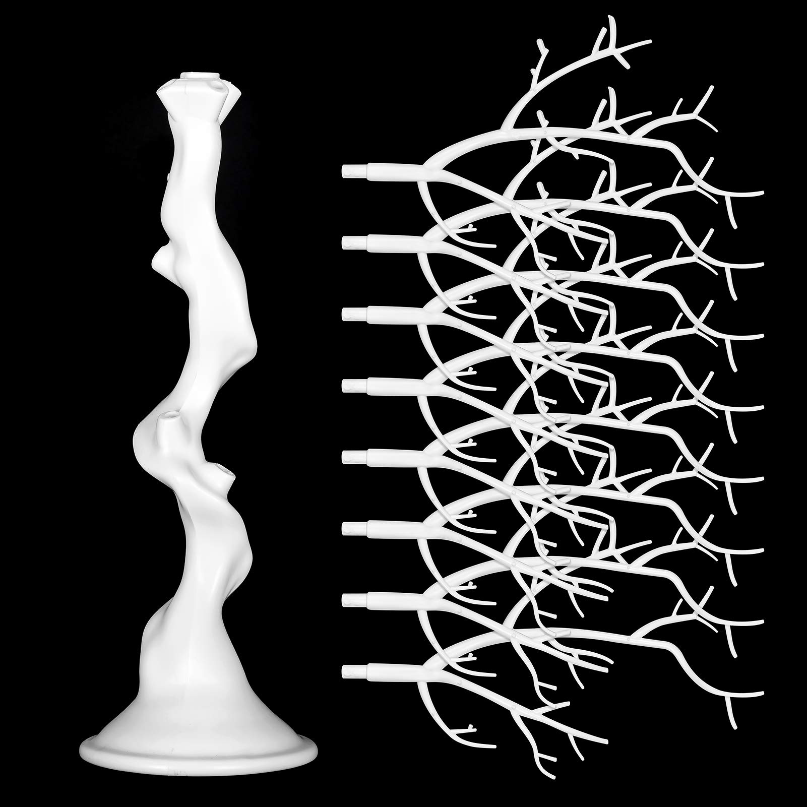 Sziqiqi Small Artificial Tree for Table Centerpiece White Fake Trees 1.9FT Faux Tree for Wedding Party Birthday Garden Home Christmas Decorations Indoor Outdoor