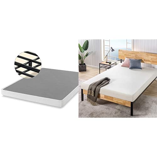 Zinus 5 Inch Metal Smart Box Spring 6 Inch Ultima Memory Foam Mattress (Full)