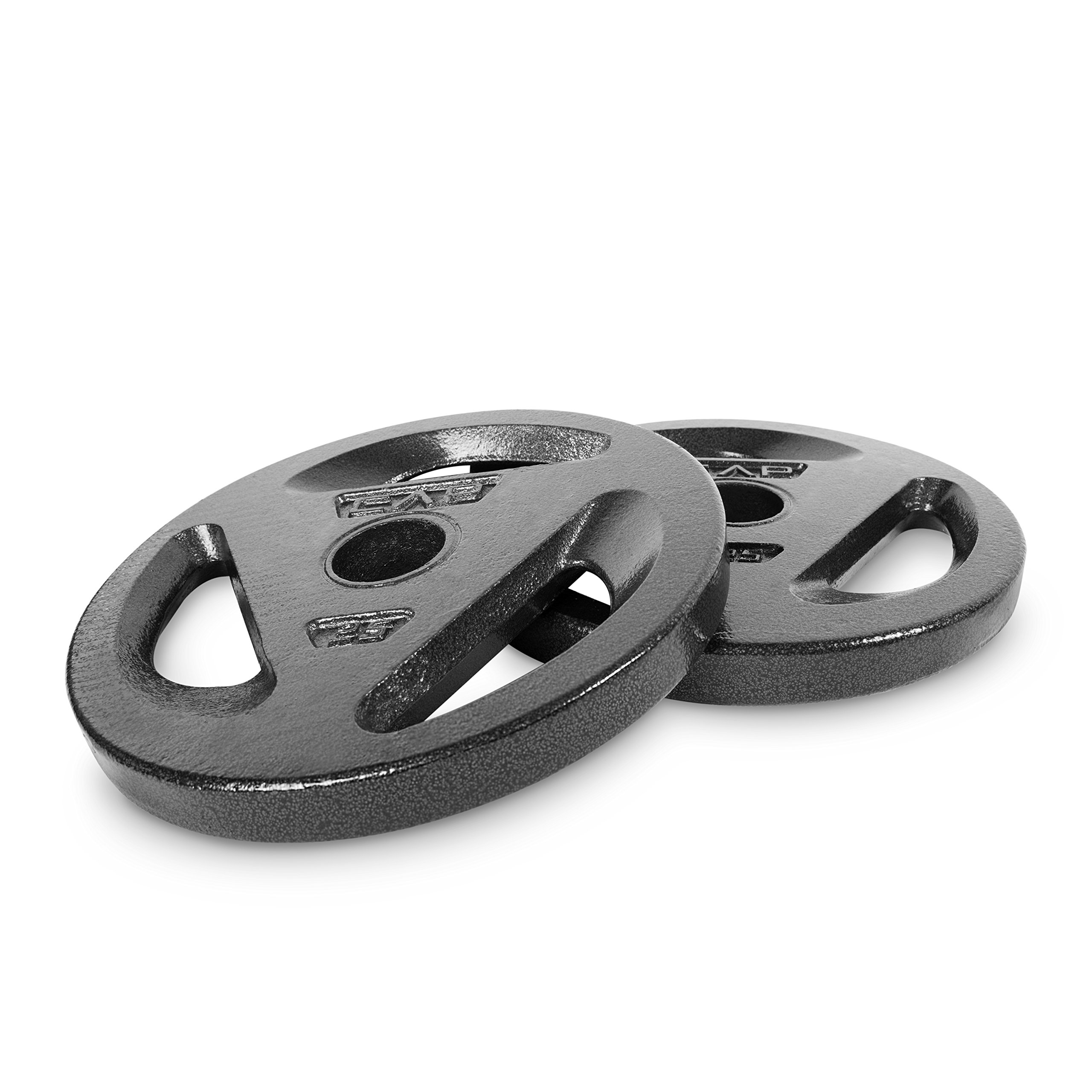 CAP Barbell Olympic Grip Weight Plates 50 Lbs Set, Olympic Plate Sets, Olympic Plate Weights