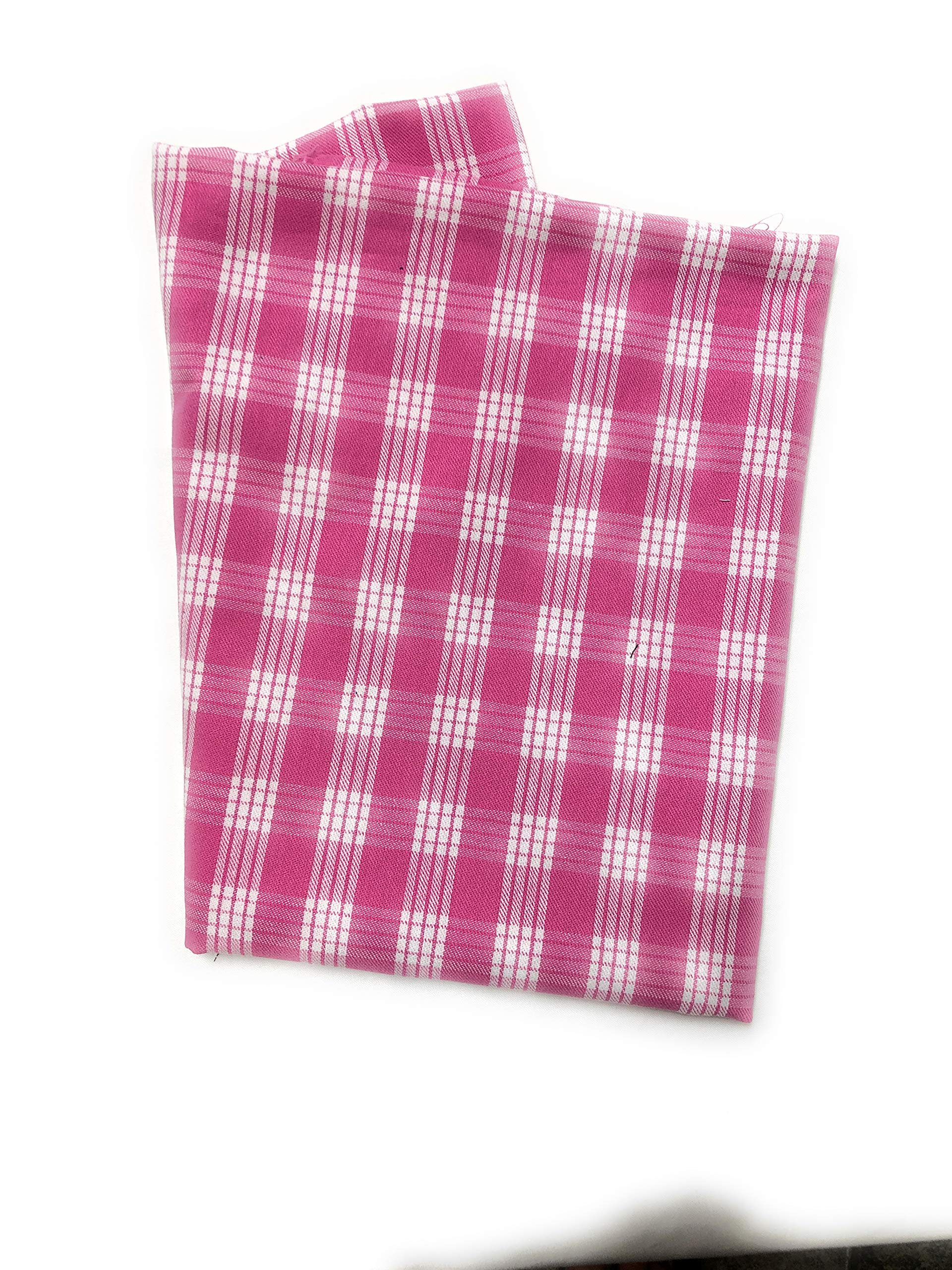 Pink Palaka Hawaiian Print Fabric by The Yard