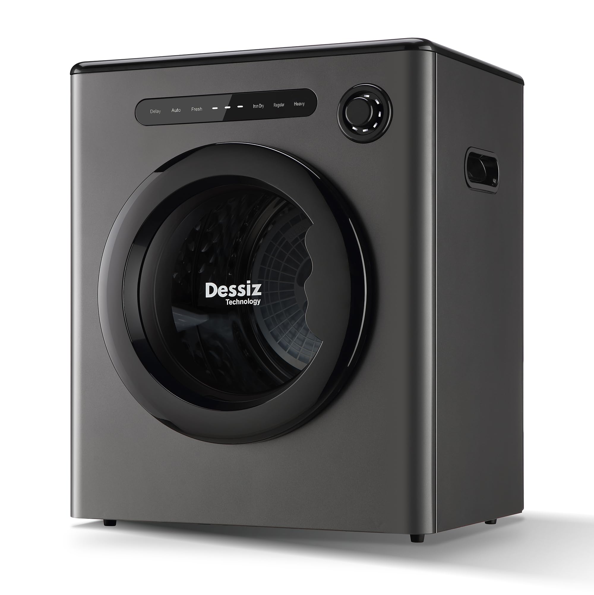 Dessiz Digital Control Compact Laundry Dryer - 10lbs Capacity, Portable Clothes Dryer Machine for Small Spaces, RVs and Apartments - Quiet, Sturdy and Easy to Use - Supplemental Dryer for Existing Laundry Machines - Drying Excellence Guaranteed