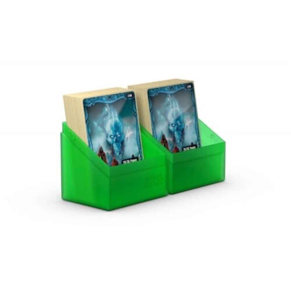 Ultimate Guard Boulder 80+, Deck Case for 80 Double-Sleeved TCG Cards, Emerald, Secure & Durable Storage for Trading Card Games, Soft-Touch Finish