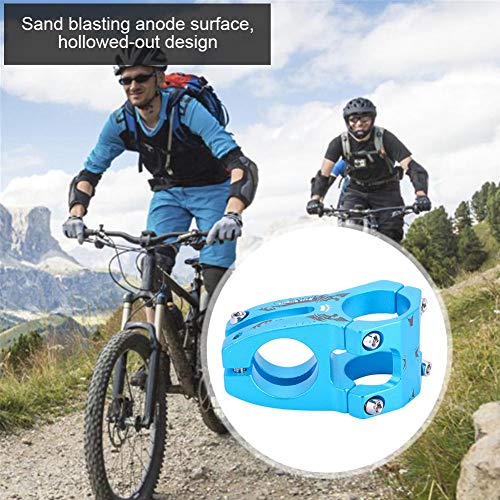 Demeras Handlebar Stem, Mountain Bike Handlebar Stems Bike Stem 31.8mm for MTB for Road Bike(Blue)