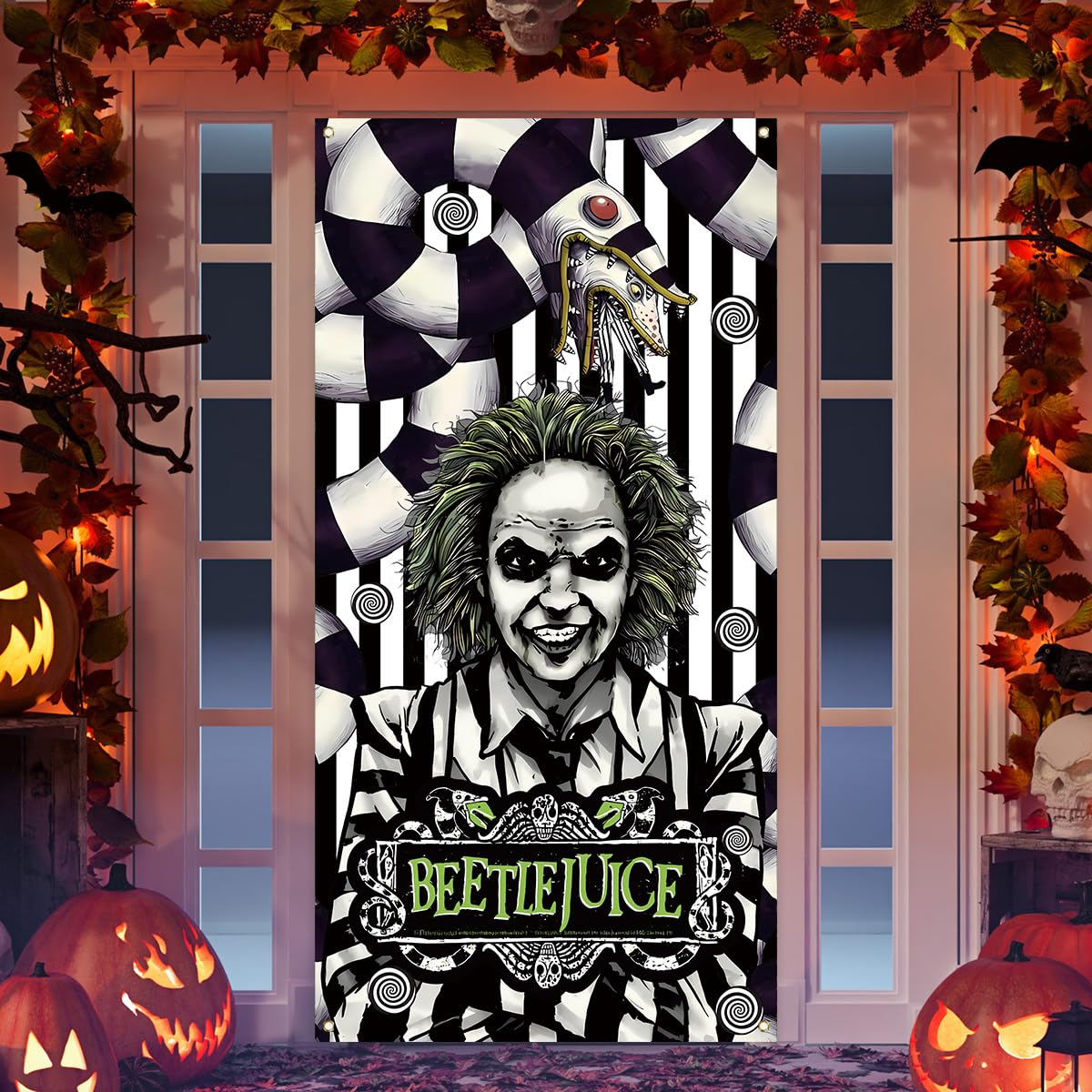 Halloween Decorations Halloween Banner October 31 Door Cover Horror Classic Movie Decor Halloween Decorations for Home Party