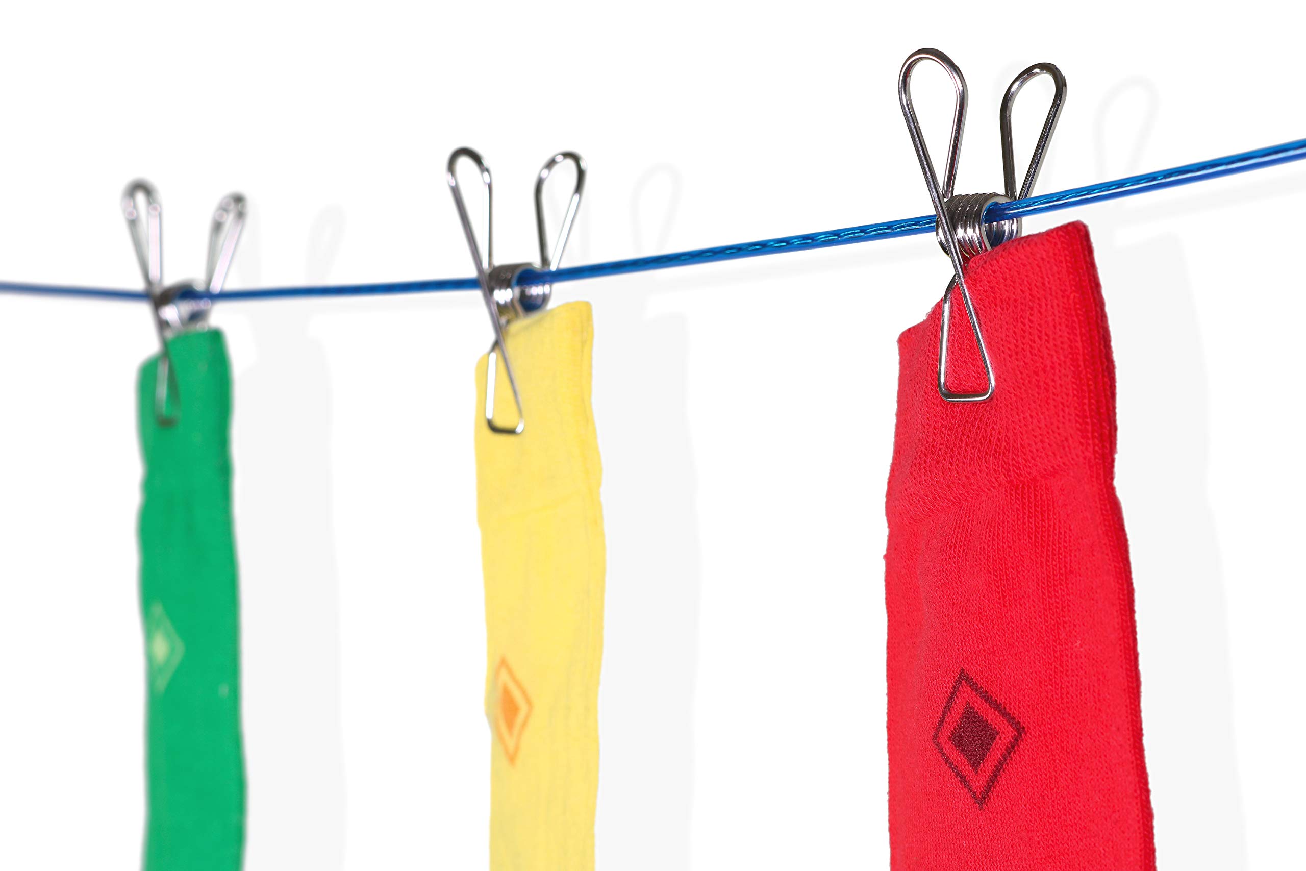 Oakenleaf Clothespins Stainless Steel Will Not Rust 316 Marine Grade 40 Piece Wire Durable Hurricane Proof Clothes Pegs Modern & Eco Friendly 2.3inch - The Forever Peg