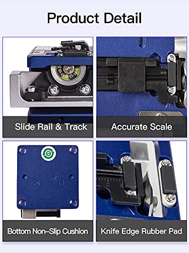 Fiber Optic Termination Tool Kit - 9 in 1 Assembly FTTH tool kit with FC-6S Cleaver Optical Power Meter Finder - 30km Visual Fault Locator Optical Pliers Cable Cutter Stripper