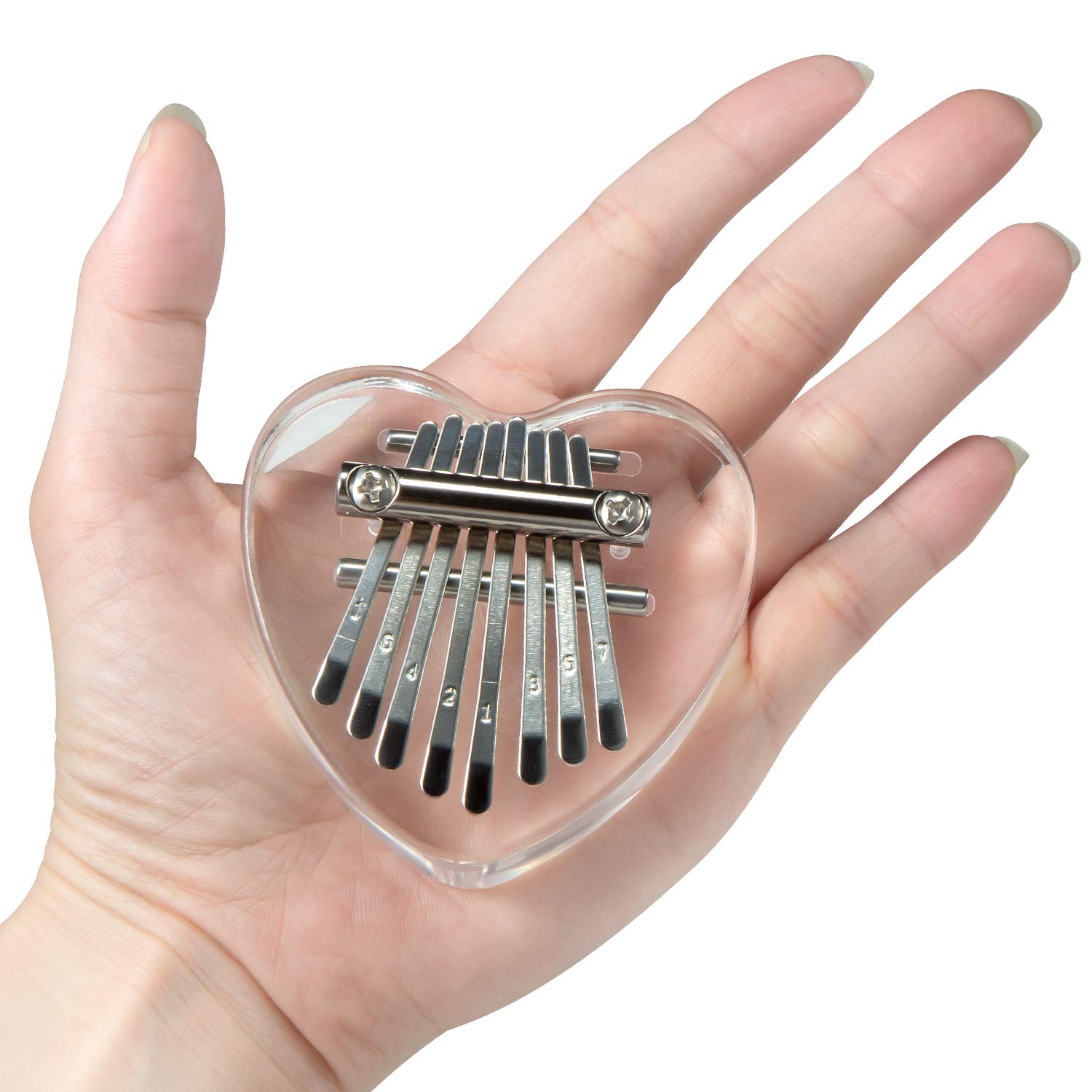 Deoukana Mini Kalimba 8 Keys Thumb Piano Portable Mbira Finger Piano Special Gifts for Kids Adults Beginners
