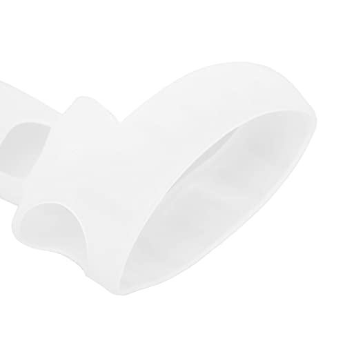 ciciglow VR Silicone Handle Protective Cover, Full Protection Touch Controller Grip Cover Transparent Handle Grips Protector for Quest 2(Transparent White)