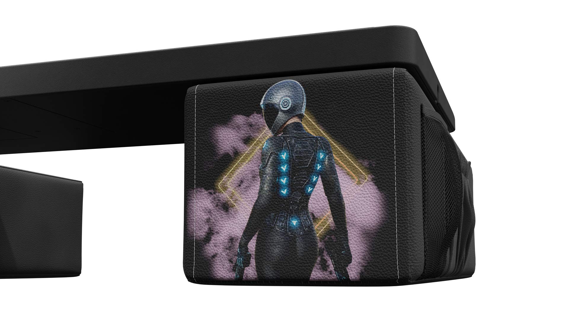 Cyberpunk Couchmaster CYCON² - CYPUNK Limited Edition - Leather Look Black - Couch Gaming USB-Hub Desk for Mouse & Keyboard for PC, PS4/5, XBOX One/Series X