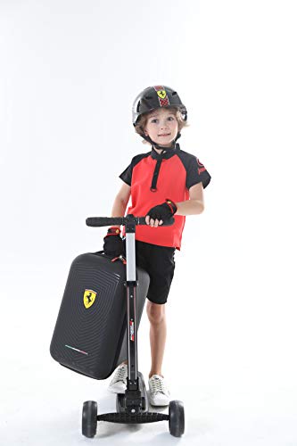 DAKOTT Ferrari Kids 3 Wheels Scooter with a Detachable Luggage