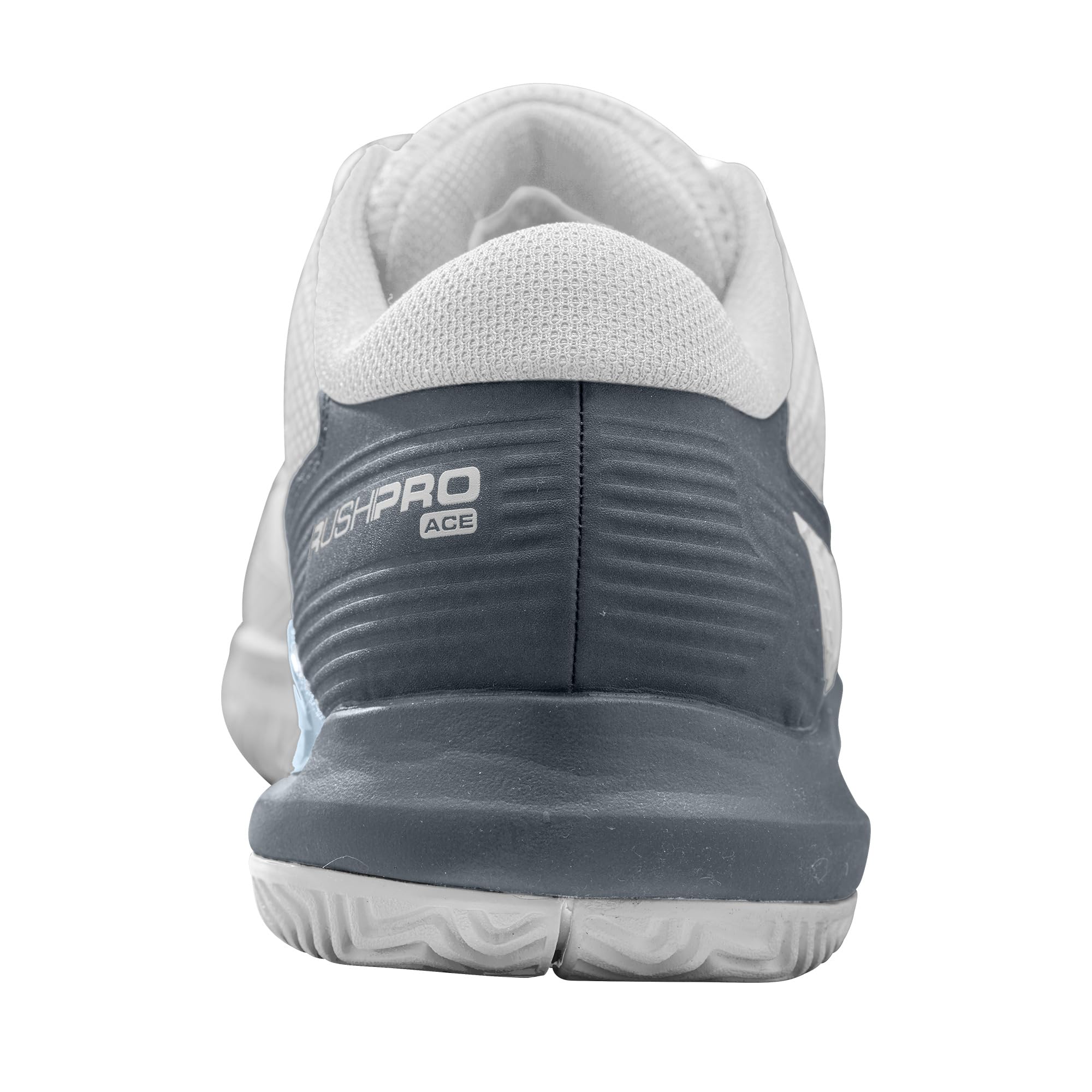 WILSON Women's Rush Pro Ace Pickler Sneaker, White/Grey/Baby Blue, 9