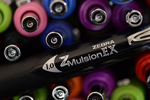 Zebra Z-Mulsion EQ-Refill, 1.0mm, Black Ink, 2-Count