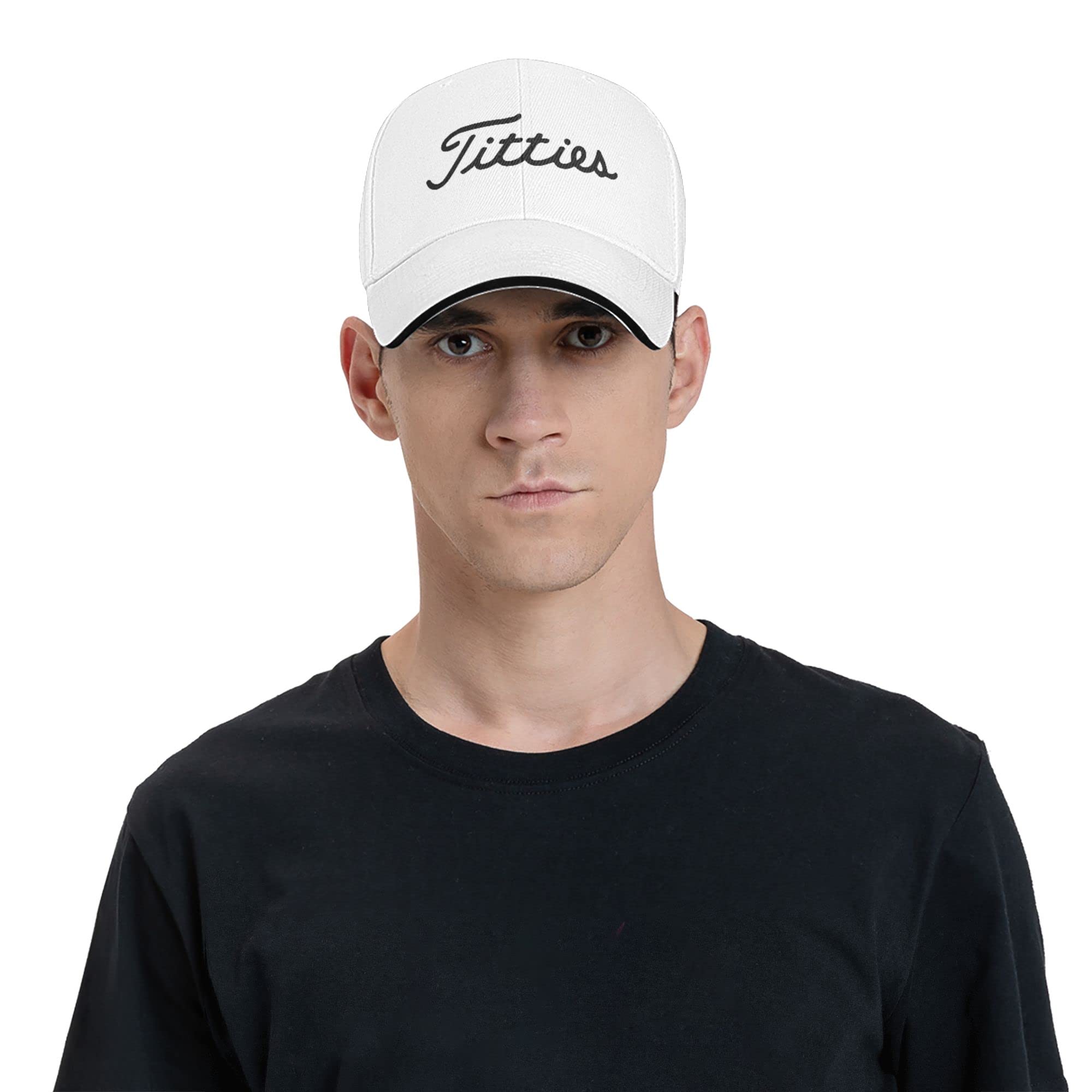 DEUNAHOS Titties Hat Trucker Hat Adjustable Baseball Cap Mesh Cap for Unisex