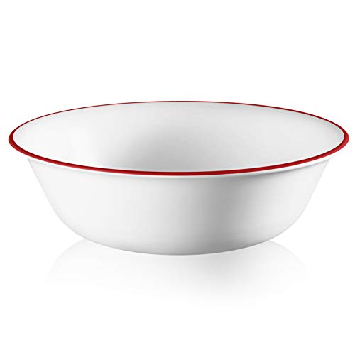 Corelle 16-Piece Dinnerware Set Service for 4, Chip Resistant, Glass, Fusion Chilli, Vitrelle