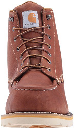 Carhartt mens 6 Inch Waterproof Wedge Steel Toe Work Boot, Tan, 12 Wide US