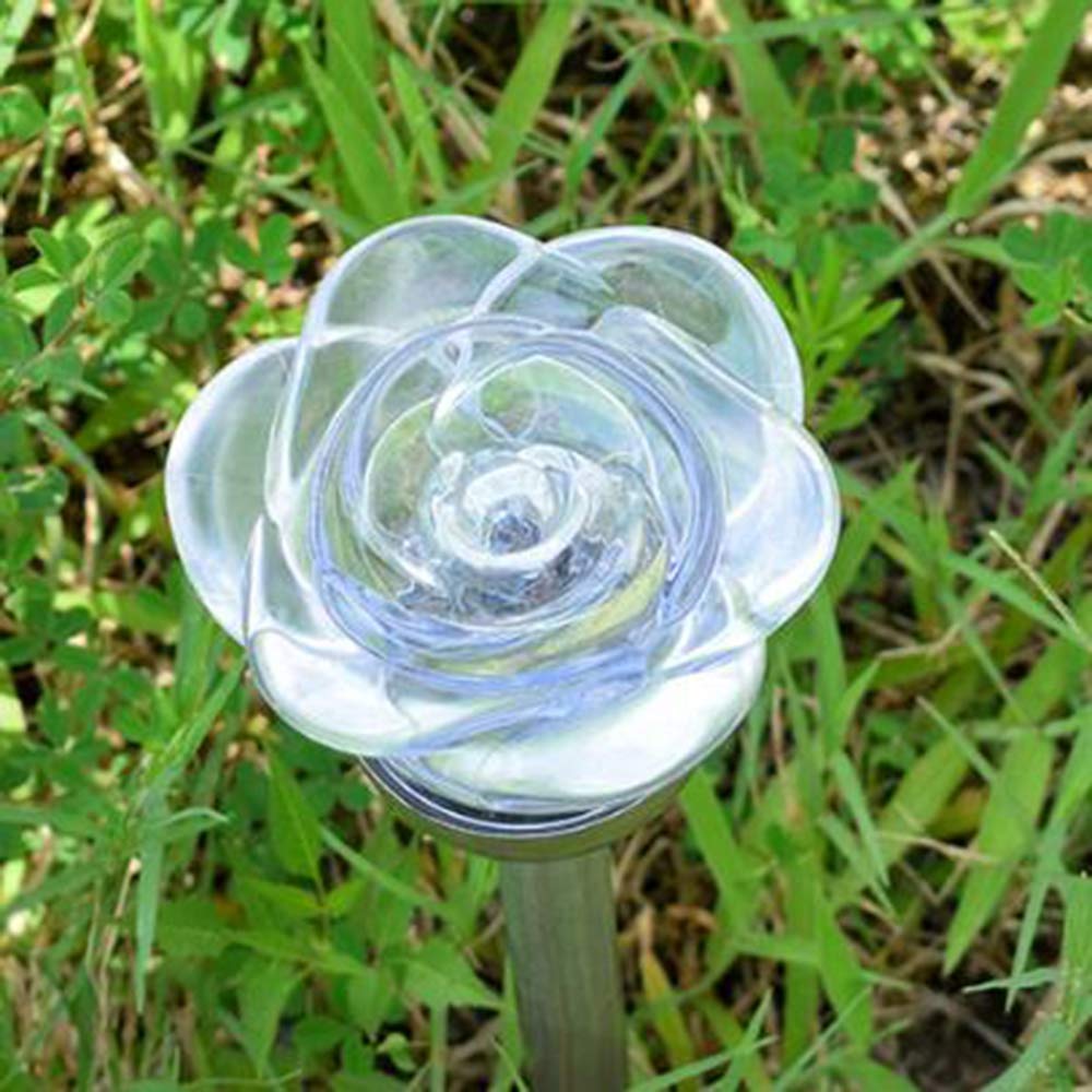TANGIST Nordic Solar Lawn Home Garden Light Solar Waterproof Light LED Outdoor Decorative Light Floor Lamp Outdoor Rose Light Modern Style Home Decoration