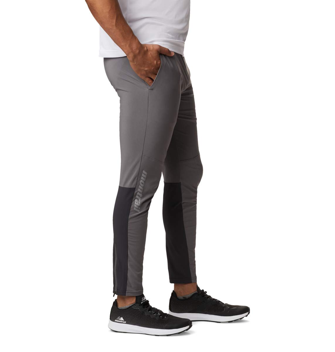Columbia Men's Rogue Runner Train Pant, Black, Small x Long
