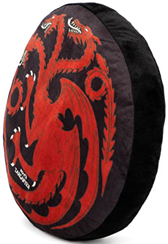 Jay Franco Game of Thrones Targaryen Shaped Decorative Pillow - Super Soft Throw Plush Pillow - Measures 14 Inches (Official Game of Thrones Product)