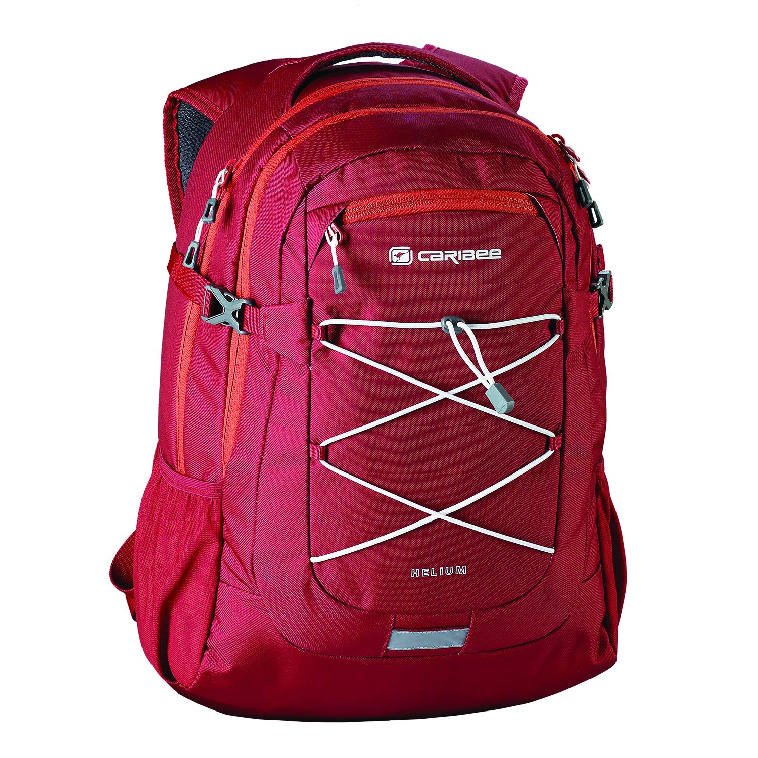 CARIBEE HELIUM LAPTOP BACKPACK (CHILLI RED)