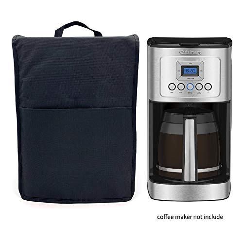 Wanty Water-Resistant Nylon Dust Cover Protector for Cuisinart DCC-3200P1 Perfectemp Coffee Maker, 14 Cup Progammable with Glass Carafe