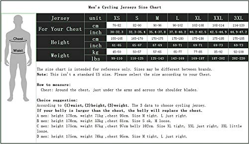 Cycling Jersey Men's Long Sleeve Bike Shirt Bicycle Clothing Breathable XXL