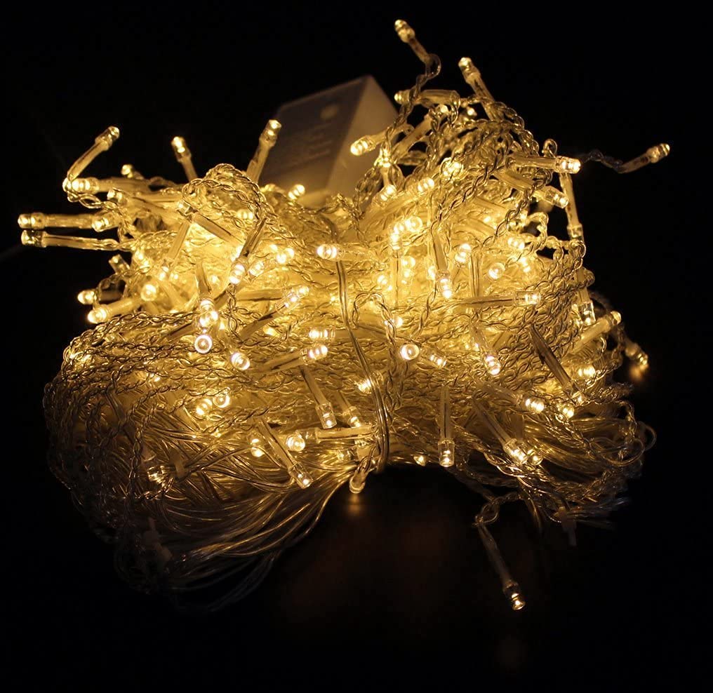 Qedertek Solar String Lights, 72ft 200 LED Fairy Lights, 8 Modes Ambiance Lighting for Outdoor, Patio, Lawn, Landscape, Garden, Home, Wedding (4 Pack, Cool White)