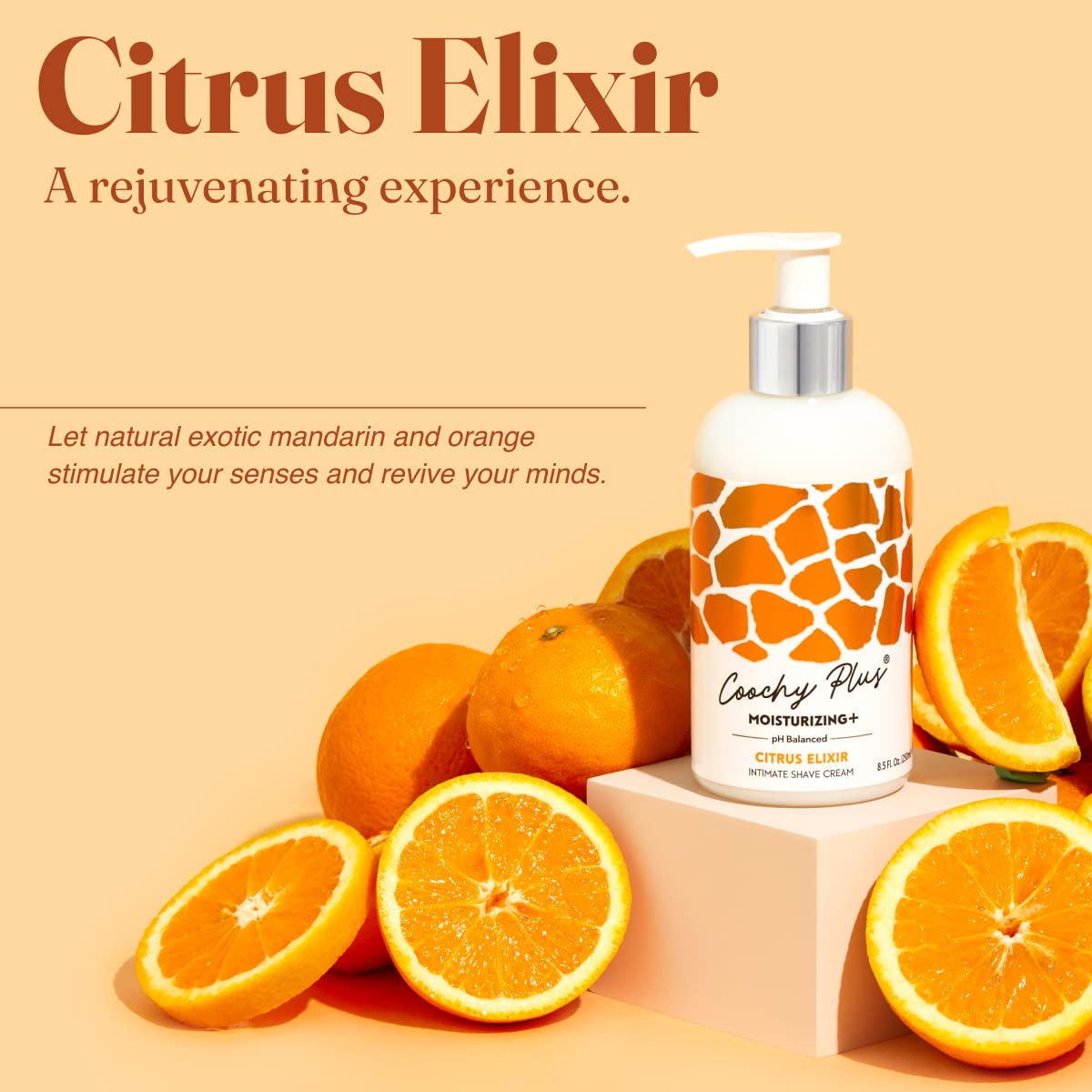 Coochy Plus Intimate Shaving Cream MOISTURIZING Plus CITRUS ELIXIR For Pubic, Bikini Line, Armpit - Rash-Free With Patent-Pending FormulaāPrevents Razor Burns & Bumps, In-Grown Hairs, Itchiness 3 Pack