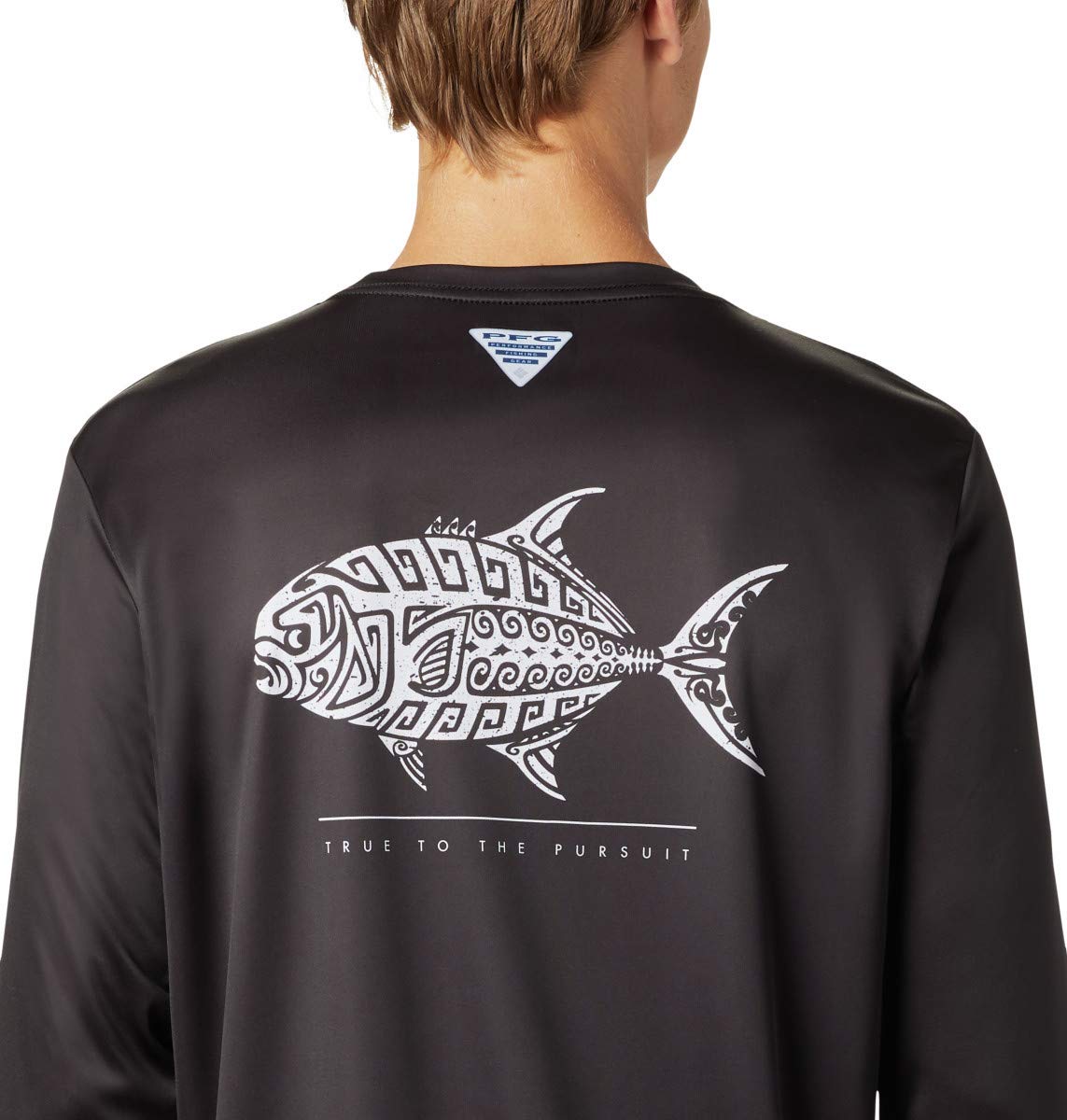 Columbia Men's Terminal Tackle PFG Tribal Fish Long Sleeve Shirt, Sun Protection